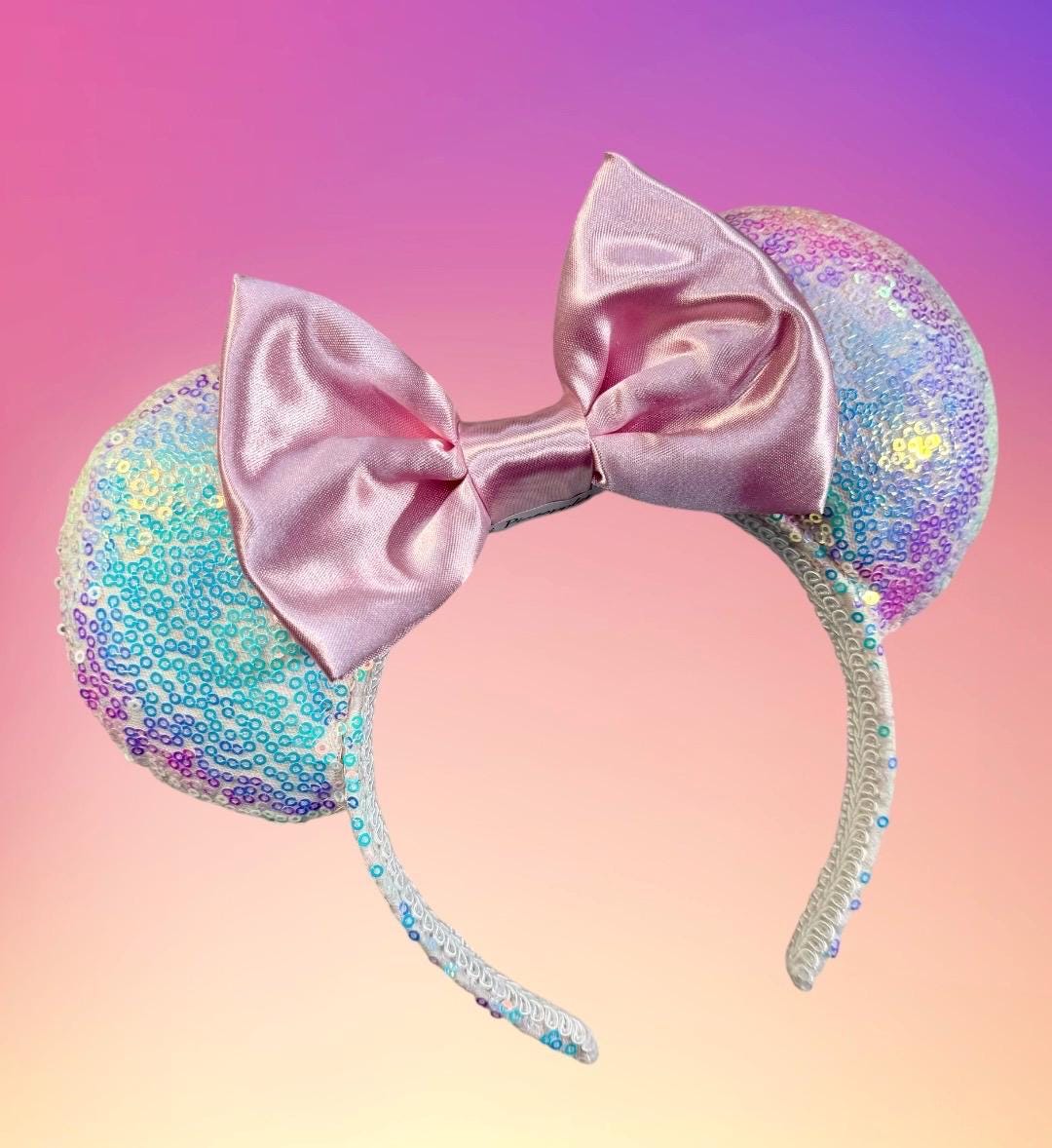 Cotton Candy Iridescent Mickey Ears, Sequin Minnie Ears, Pink Ears, Blue Ears, Sparkly Ears ...