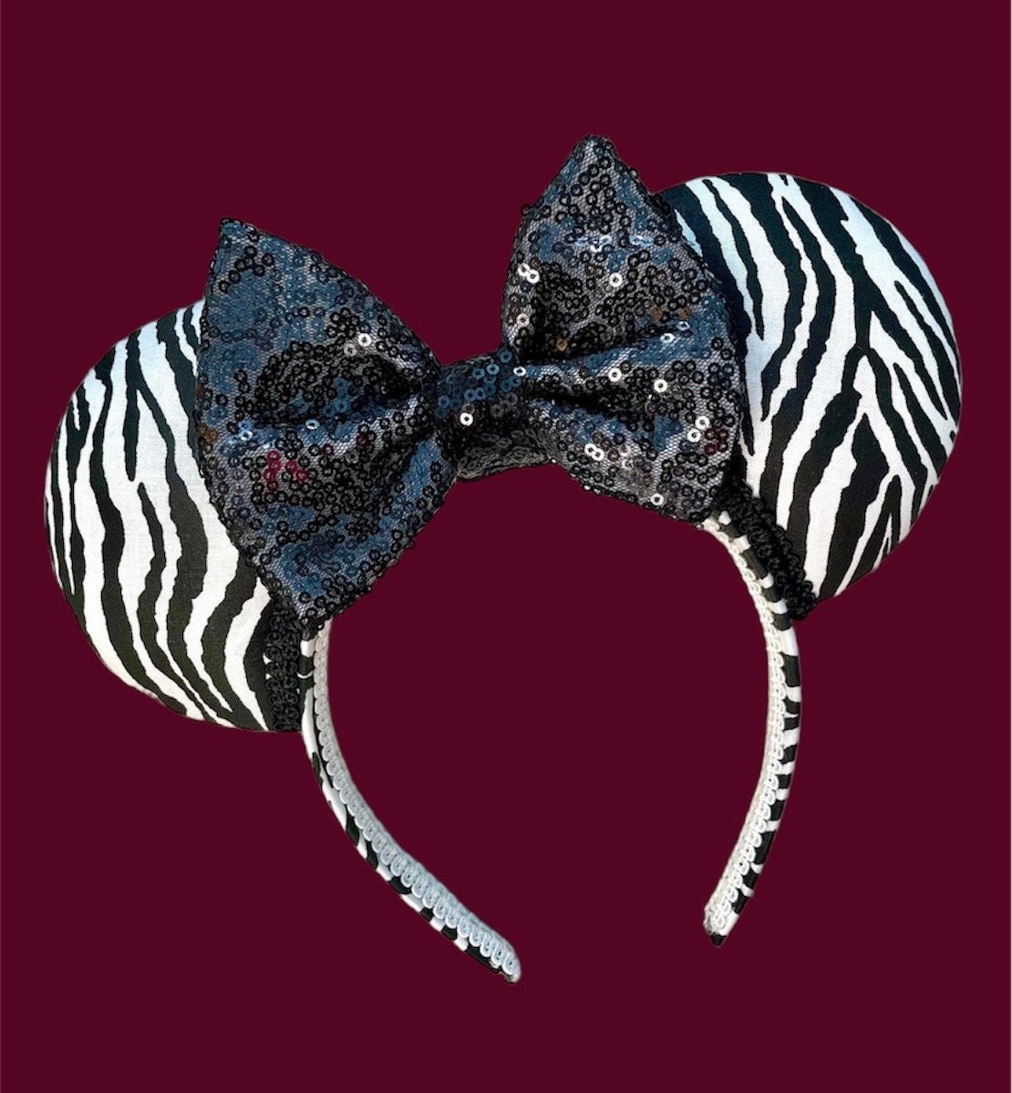 Zebra Minnie Mouse Clipart