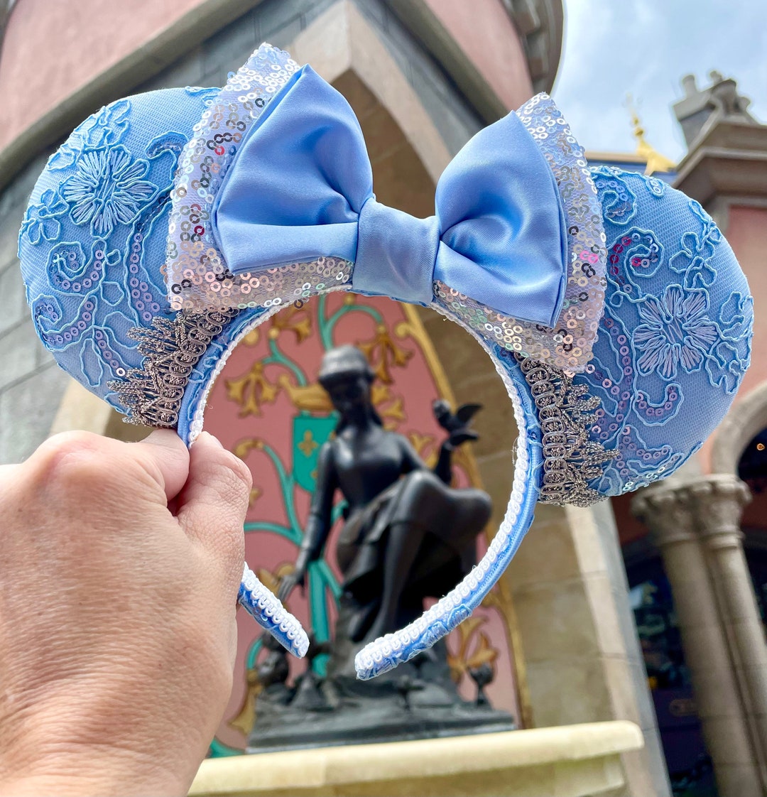 Midnight Princess Couture Ears, Cinderella Inspired Ears, Blue Ears ...