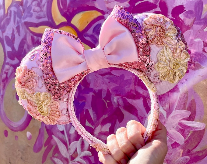 Kingdom Dance Couture Ears, Pink Mickey Ears, Rapunzel Ears, Tangled ...