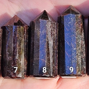 Red Garnet Towers Almandine Garnet Cut & Polished Cylindrical - Etsy