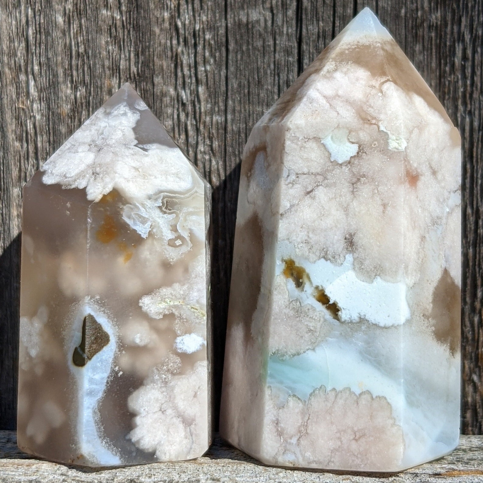 Flower Agate Tower Pink Flower Agate Cherry Blossom Agate - Etsy