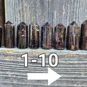 Red Garnet Towers Almandine Garnet Cut & Polished Cylindrical - Etsy