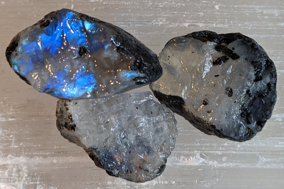 Rough Rainbow Moonstone, High Grade With Blue Flash, Stone of the High ...