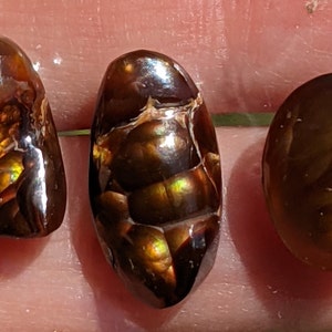 Fire Agate Cabochon, A Grade - Luminescent Galore! Botryoidal Fire ...