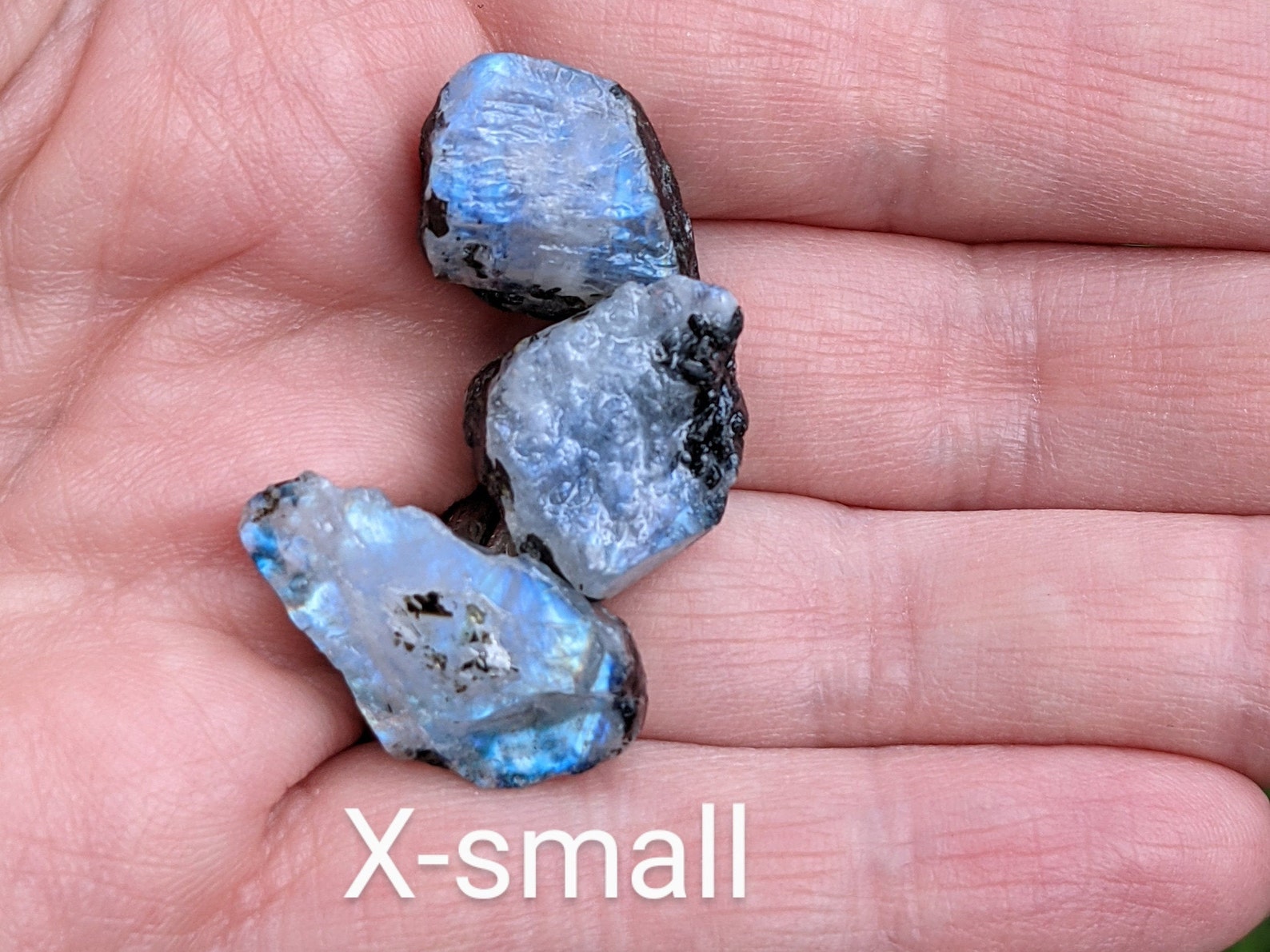 Rough Rainbow Moonstone High Grade With Blue Flash Stone of | Etsy