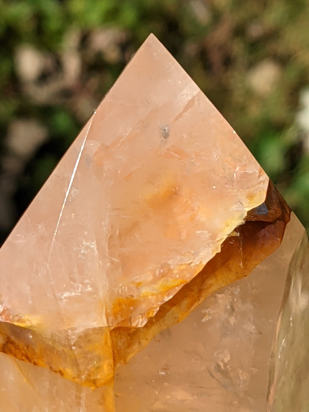 Hematoid Quartz Tower Beautiful Coloration and Markings - Etsy