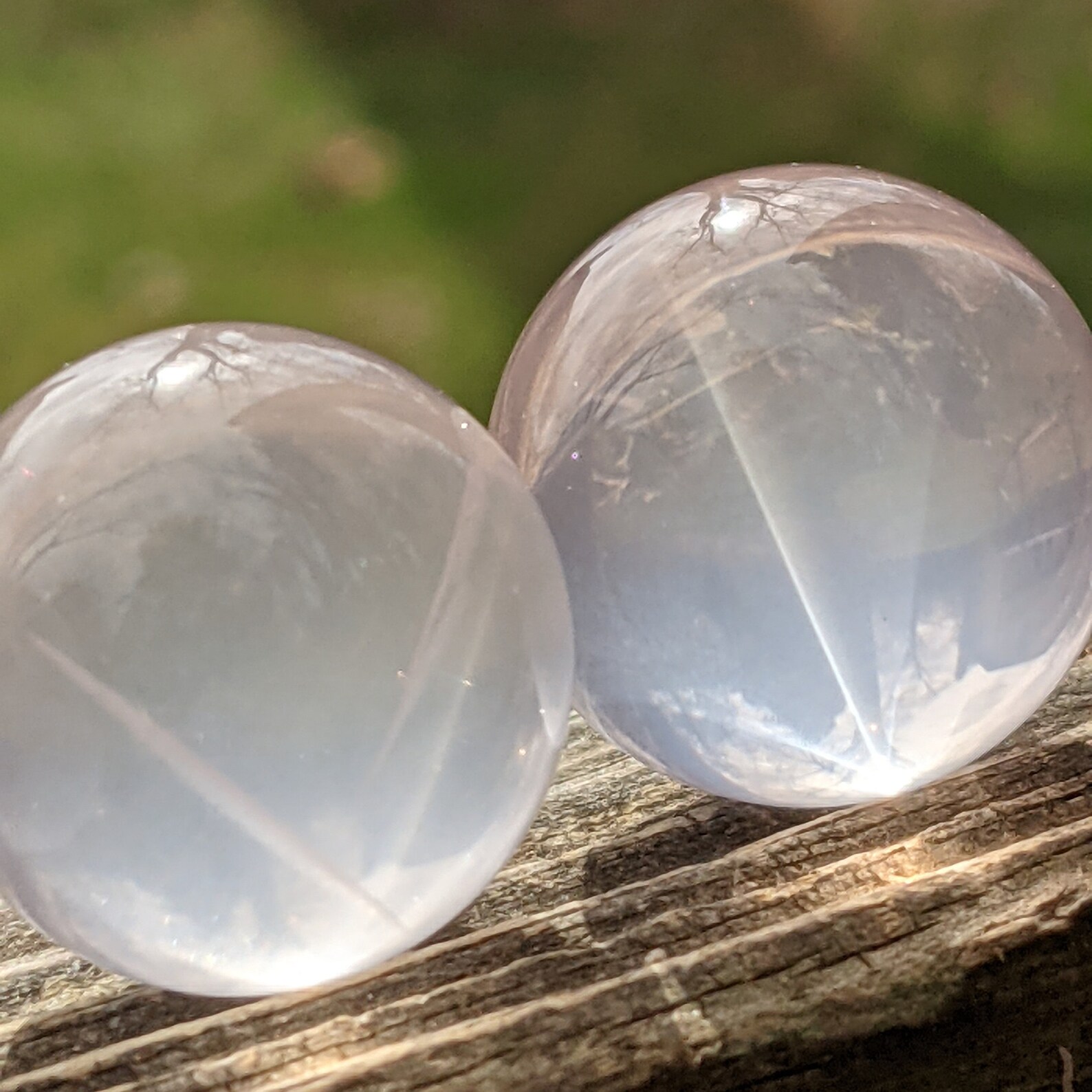 Star Rose Quartz Spheres High Grade Rutile Needle Rose | Etsy