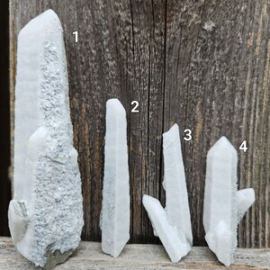 Porcelain Quartz Points, Chlorite Included Quartz Points, Snow Quartz ...