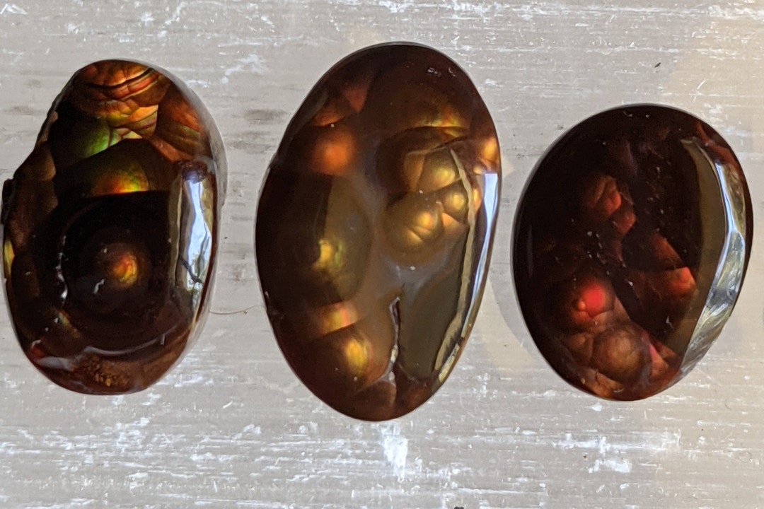 Fire Agate Cabochon, A Grade - Luminescent Galore! Botryoidal Fire ...
