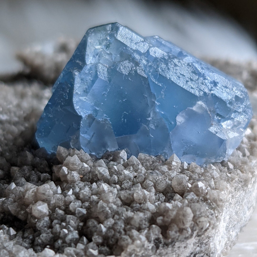 Blue Fluorite Specimen, Rough and Natural, China, Stone for ...