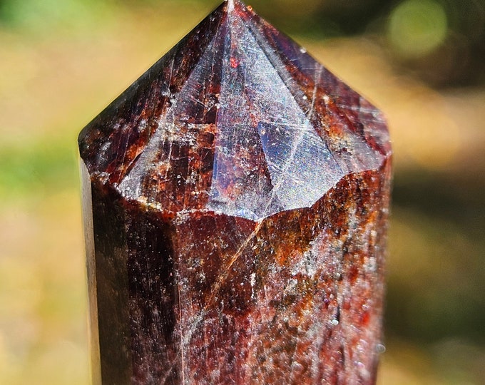 Red Garnet Towers, Almandine Garnet Cut & Polished Cylindrical Towers ...
