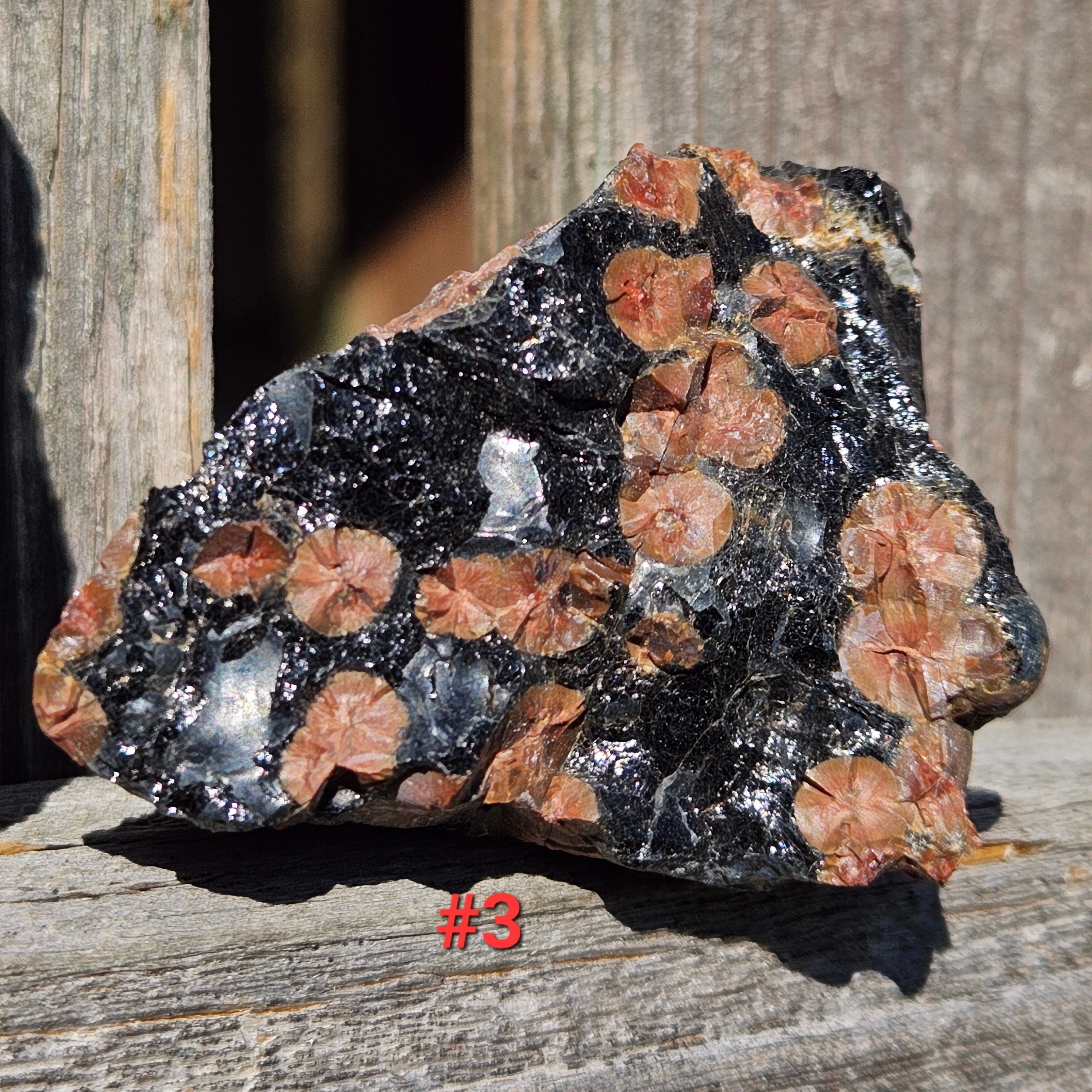 Orange Obsidian Rock