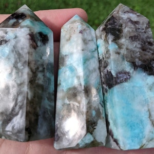 Amazonite Black Quartz and Mica Towers, Amazonite, Smoky Quartz ...