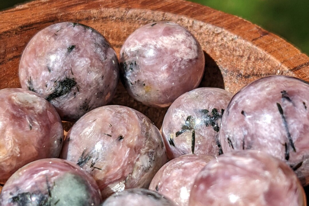 Charoite Spheres 16mm-18mm, Pink'ish CHAROITE Crystal Sphere, Small ...
