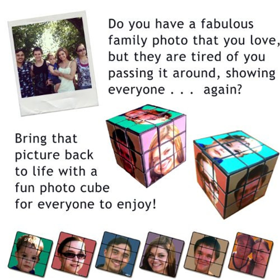 Custom Photo Puzzle Cube Expedited Shipping | Etsy