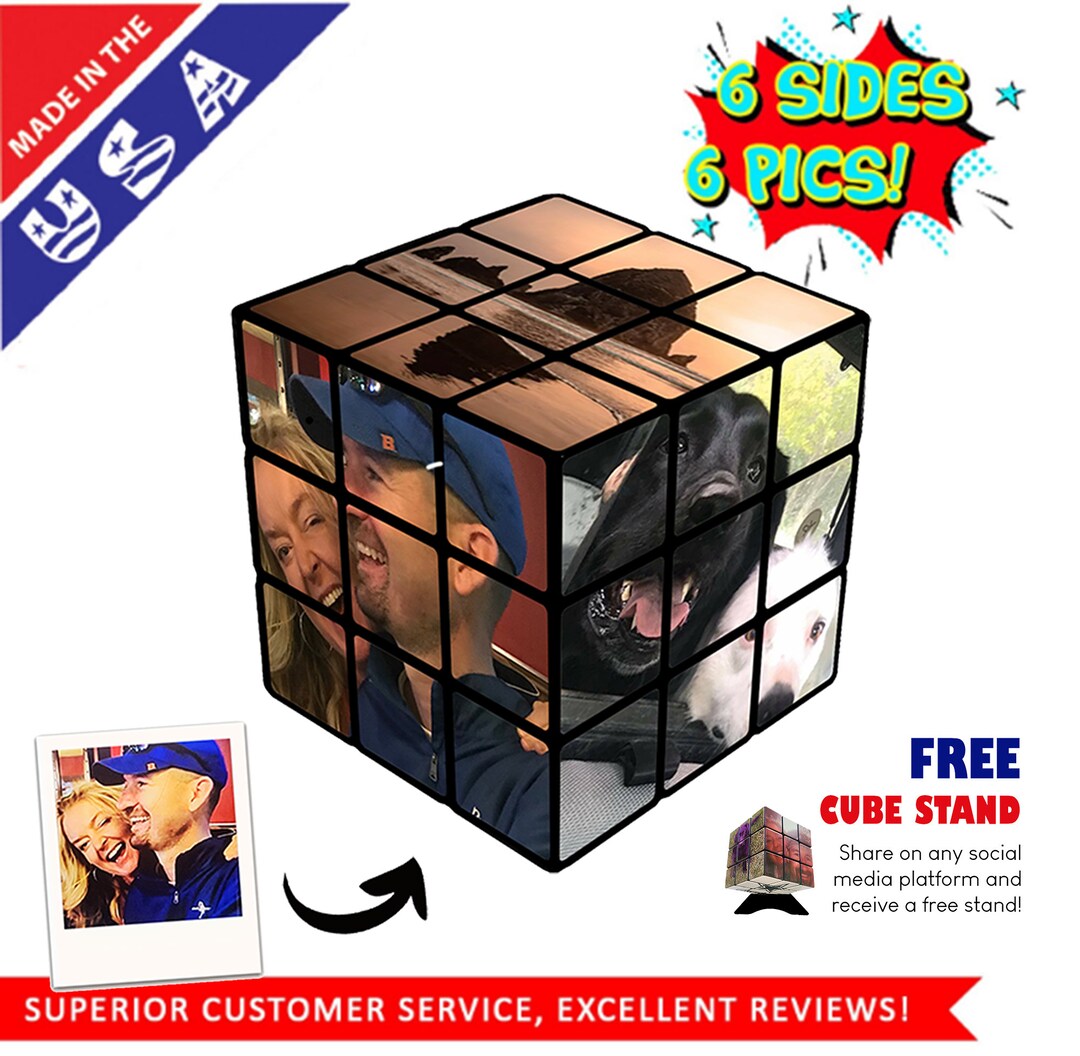 Personalized Custom Photo Magic Cube Puzzle Cube With Pictures - Etsy