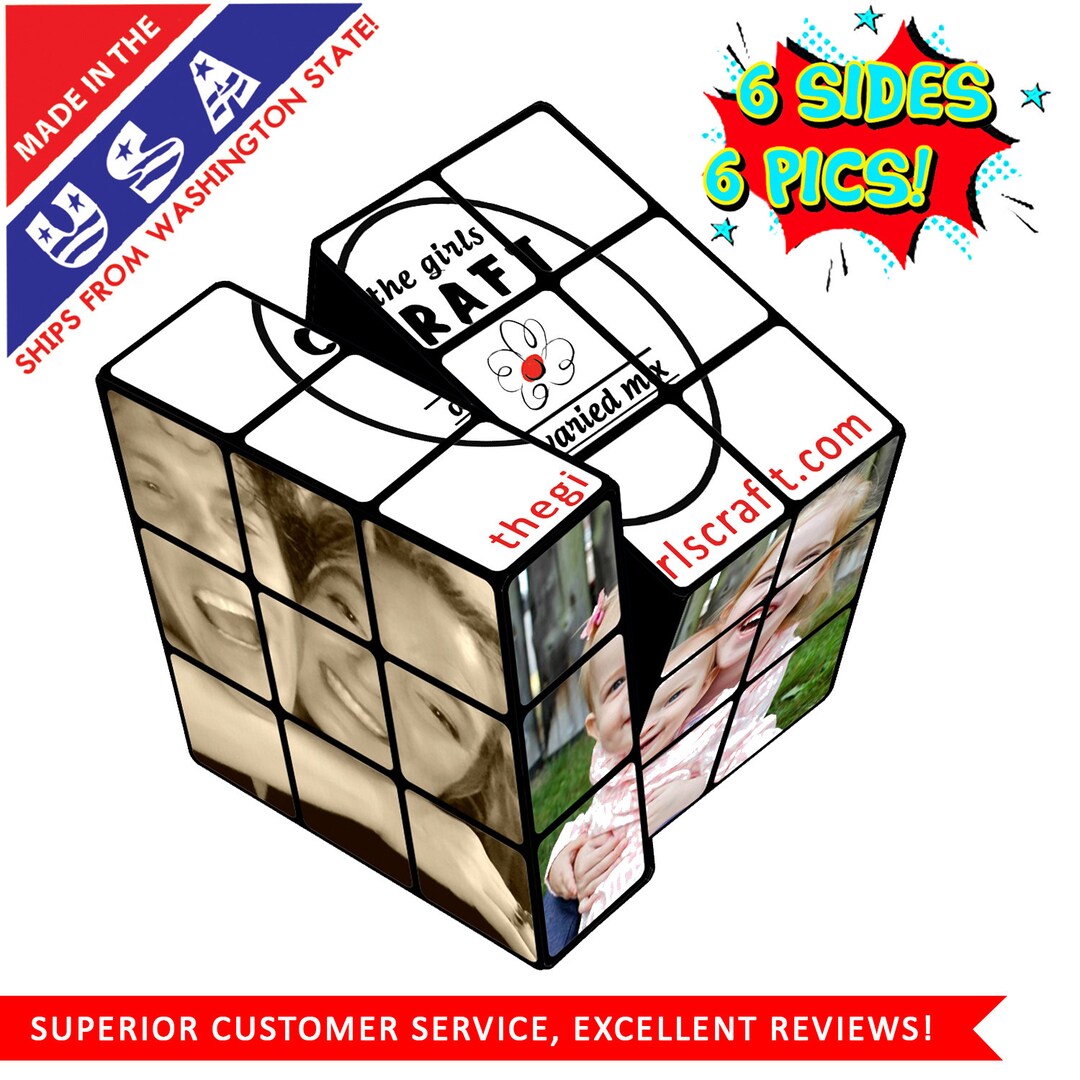 Custom Photo Puzzle Cube Standard Shipping - Etsy