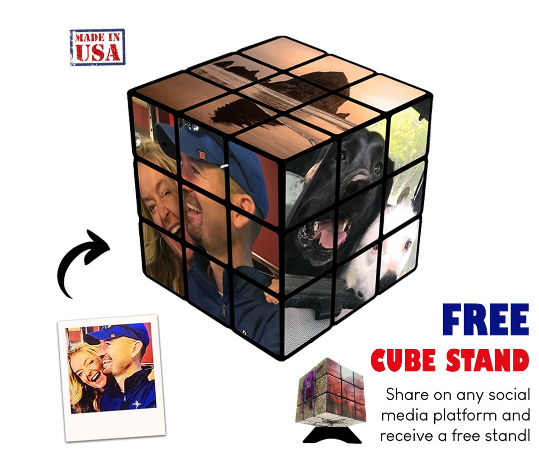 Custom Photo Puzzle Cube - Expedited Shipping - Etsy