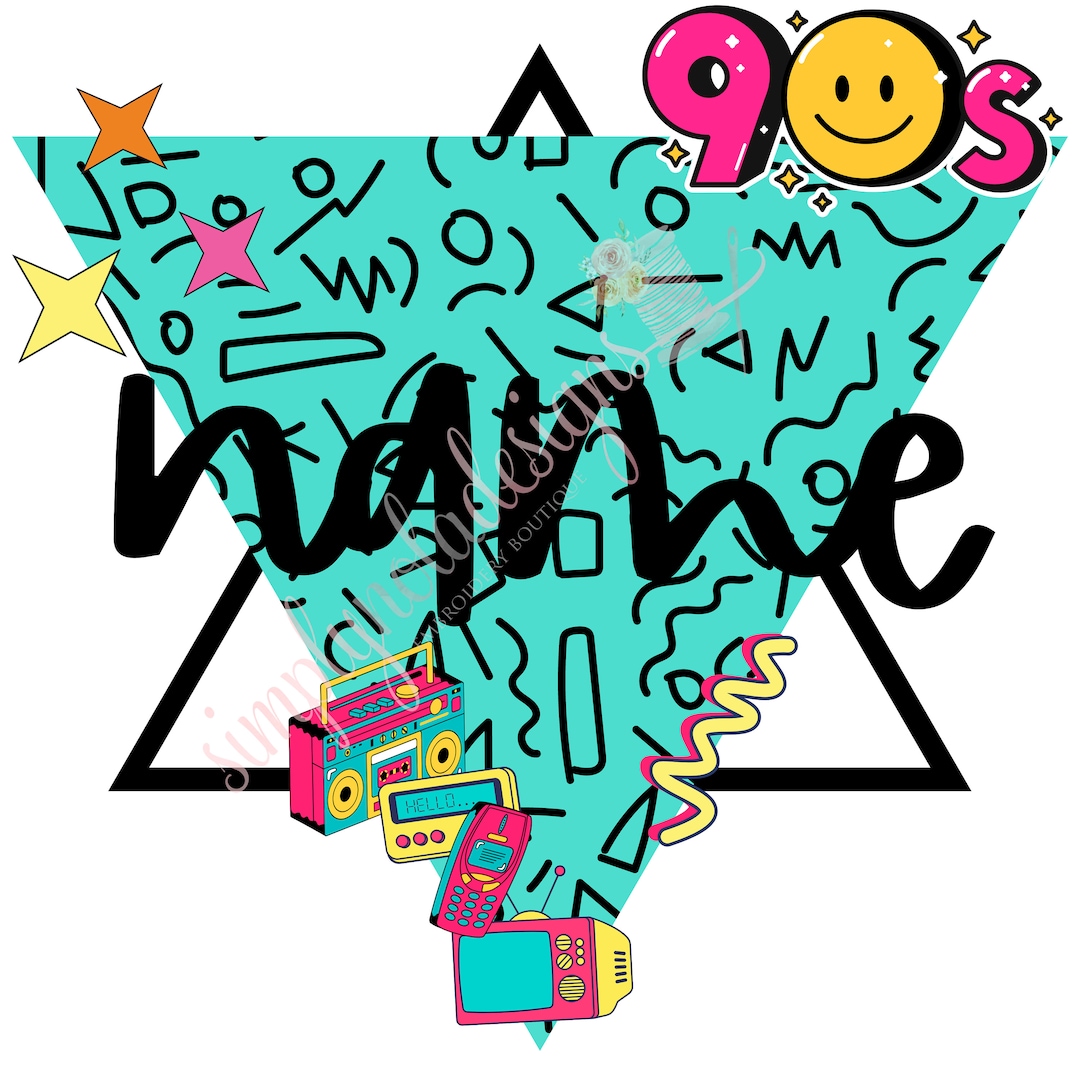 Custom Name- Custom Design Png-80s Theme Retro-90s Theme Retro ...