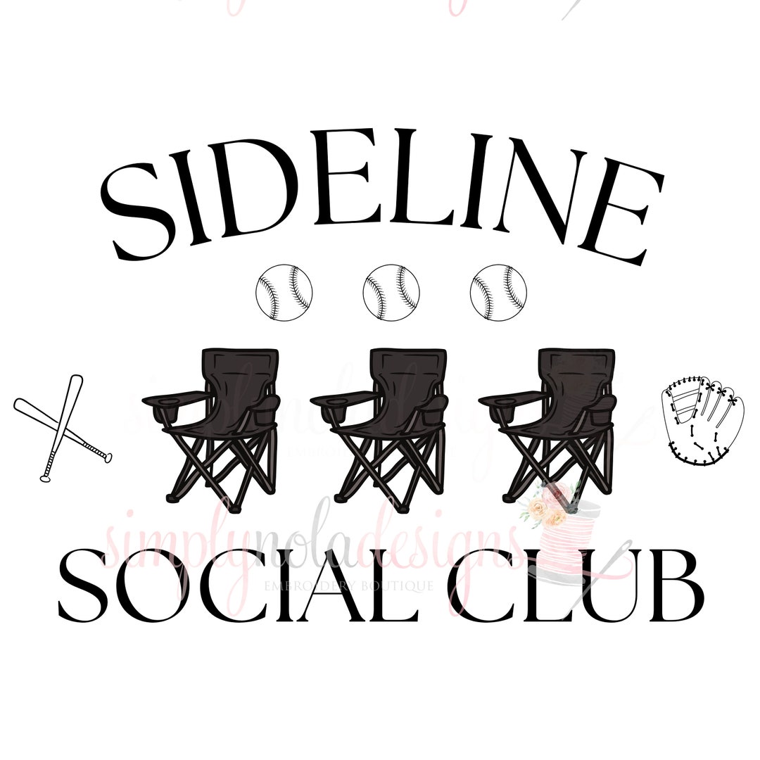 Sideline Social Club Baseball PNG Design Baseball Sideline Baseball ...