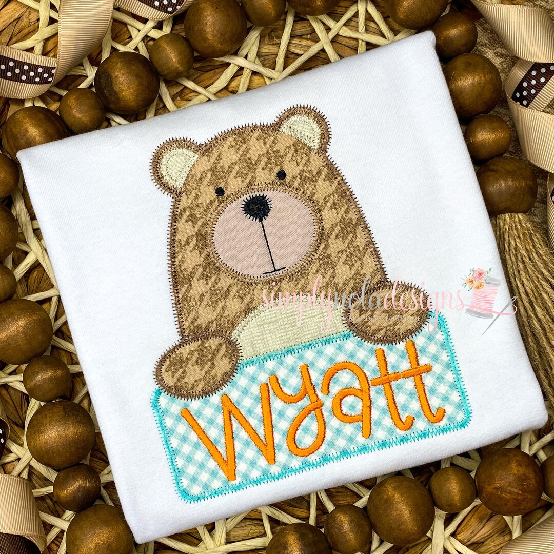 Boys Bear Shirt, Grizzly Bear, Black Bear, Woodland Animals, Bear T ...