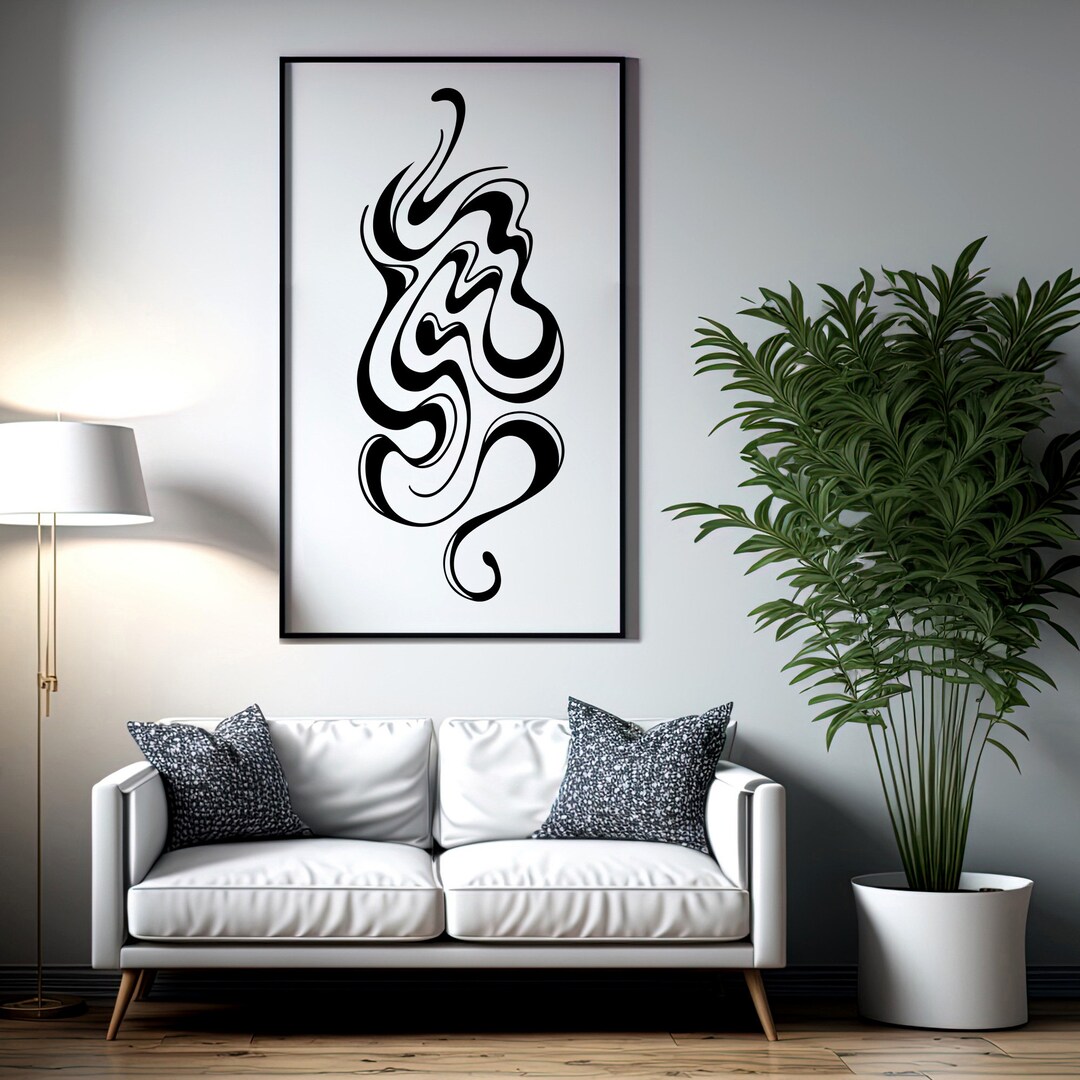 Digital Prints, Minimalistic Art, Black and White, Home Decor Signs ...