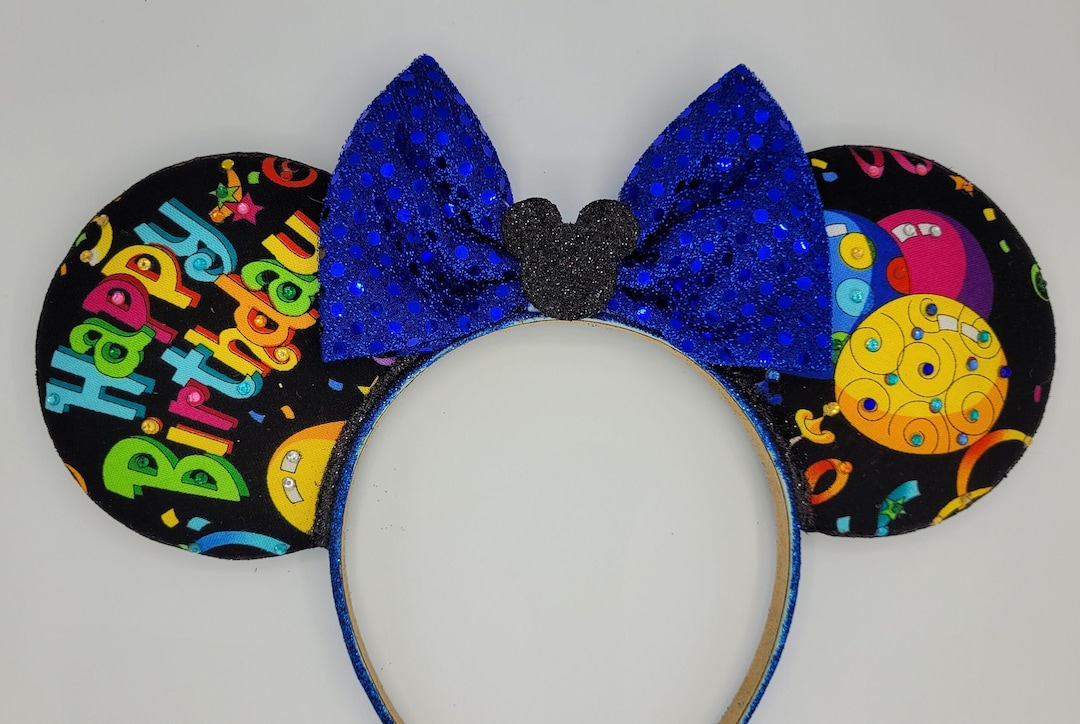Happy Birthday Mouse Ears the Original Hand Embellished With ...
