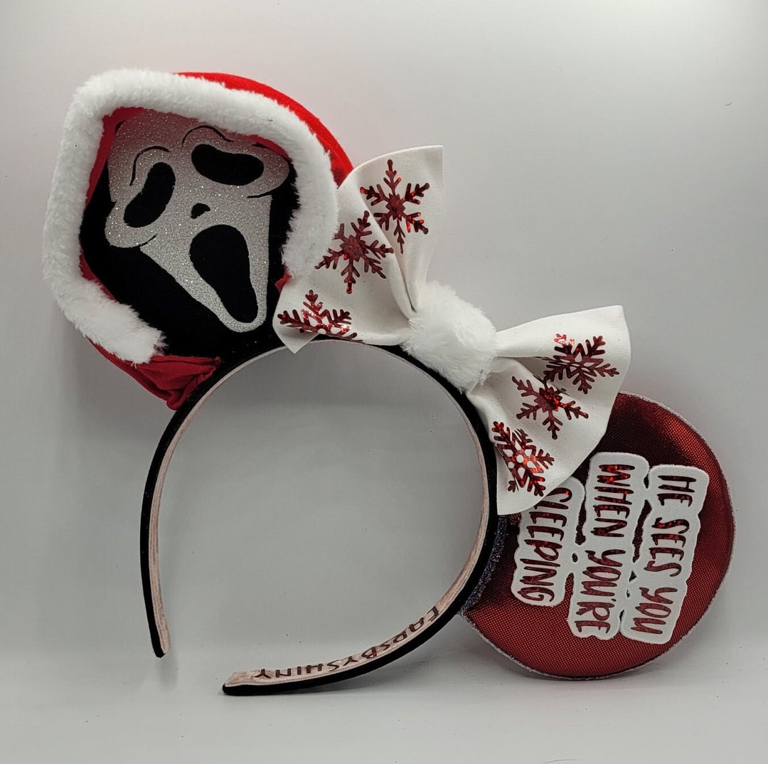 Santa Ghostface Mouse Ears - Etsy