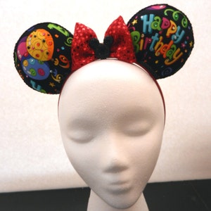 Happy Birthday Disney Inspired Mouse Ears the Original Hand Embelished ...