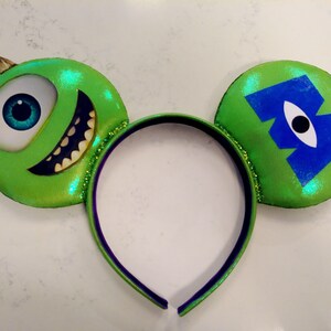 Monsters Inc Mike Wazowski Custom Mouse Ears | Etsy