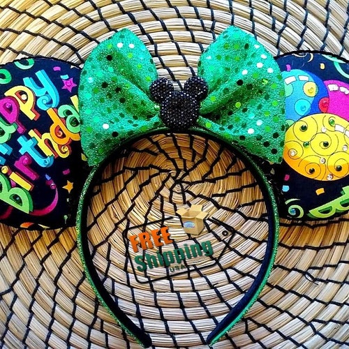 Happy Birthday Disney Inspired Mouse Ears the Original Hand - Etsy