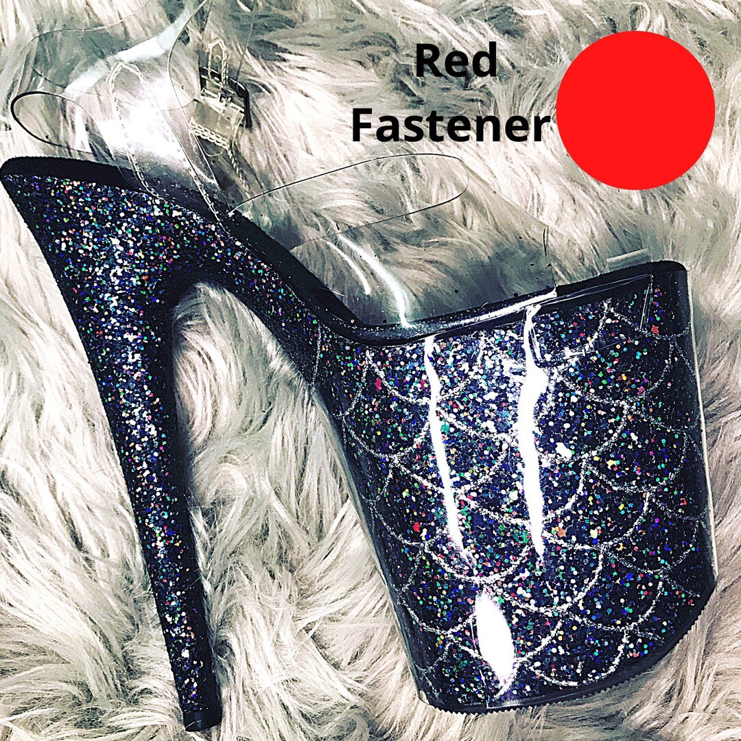 Clear Invisible Pole Dance Shoe Protectors for Open Toe Pleaser Style ...