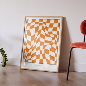 Digital Download Tennessee Checkerboard Print Art Print Retro Style Art ...