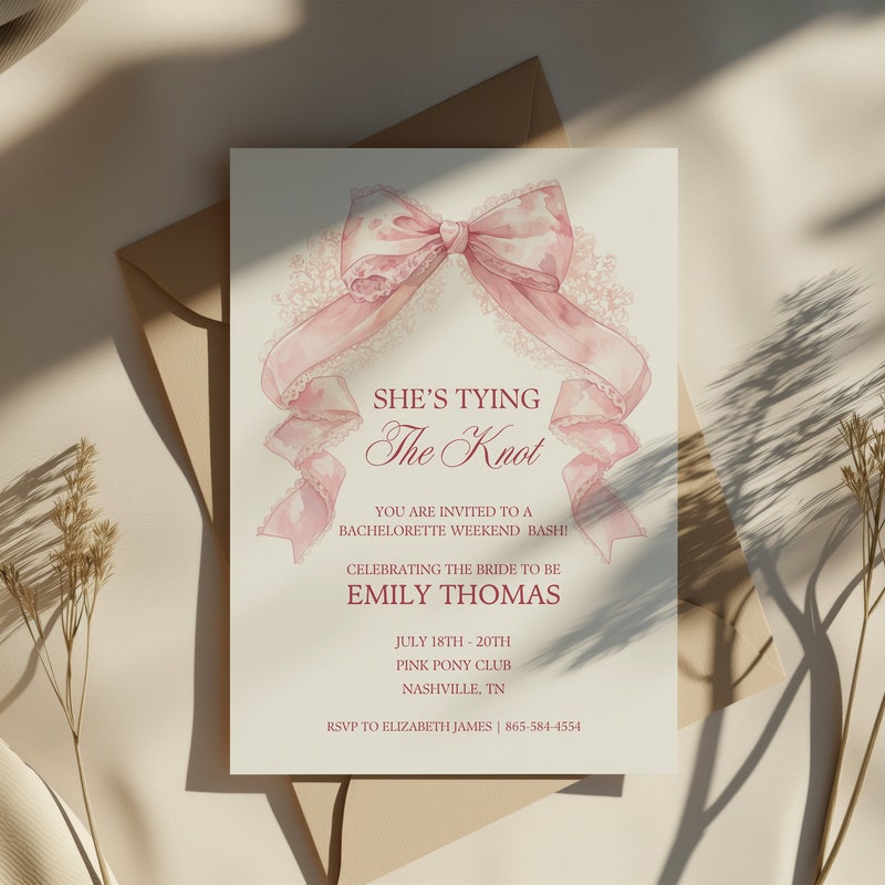 Coquette Invitations - Etsy