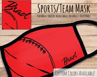 Football Team Mask - Etsy
