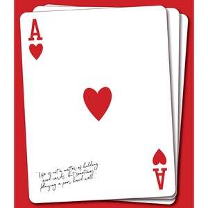 Digital Download "playing a Poor Hand Well" Art Print | Playing Card ...