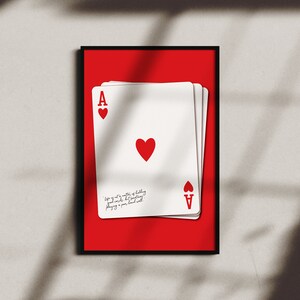Digital Download "playing a Poor Hand Well" Art Print | Playing Card ...