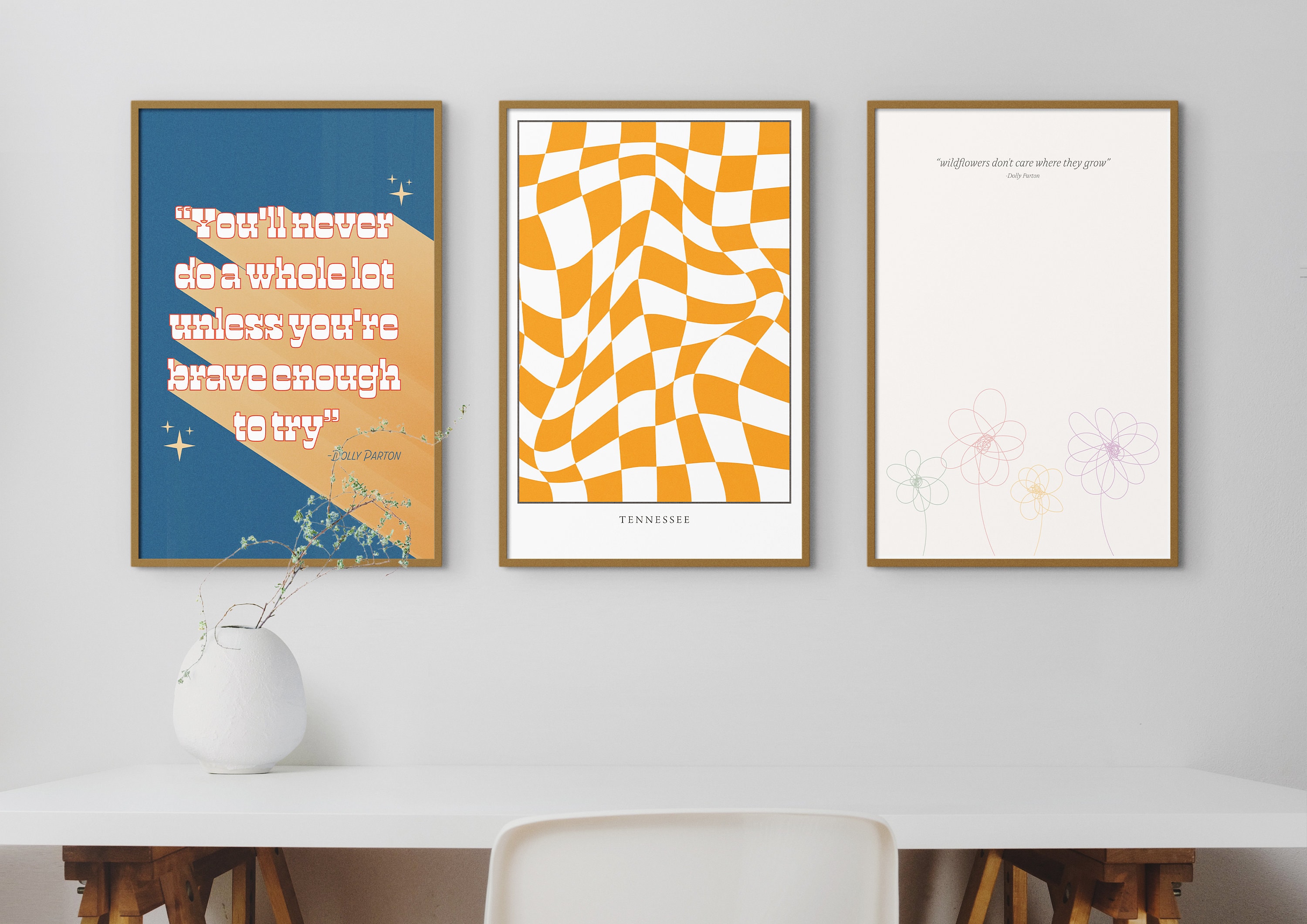 Digital Download Tennessee Checkerboard Print Art Print Retro Style Art ...
