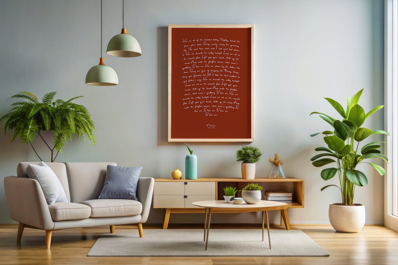 Handwritten Song Lyrics Personalized Poster | Wall Art | Song | Couples ...