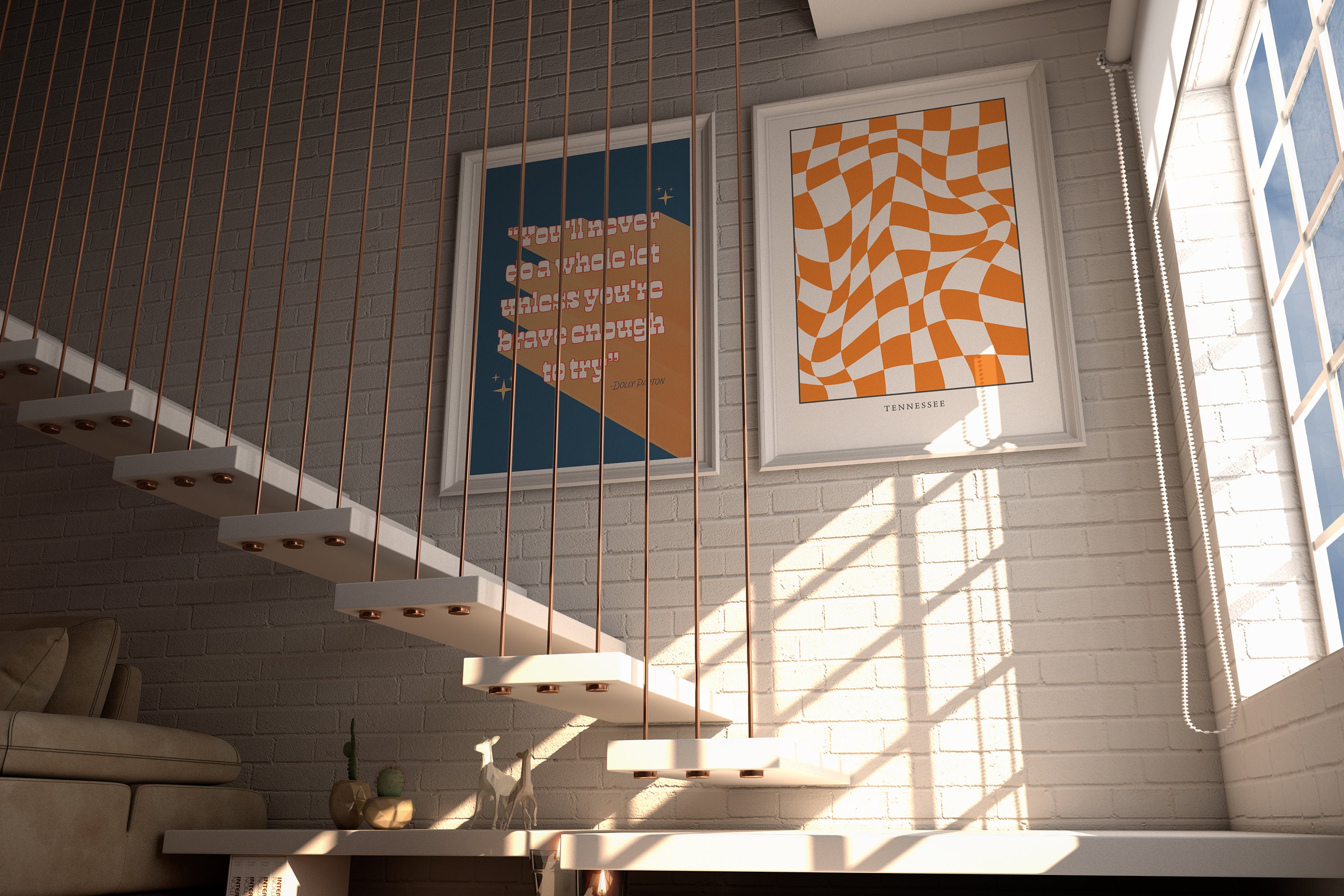 Digital Download Tennessee Checkerboard Print Art Print Retro Style Art ...