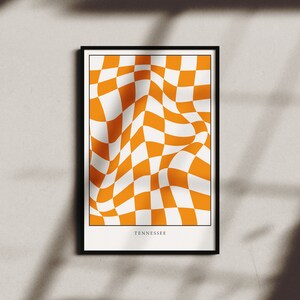 Digital Download Tennessee Checkerboard Print | Art Print | Retro Style ...