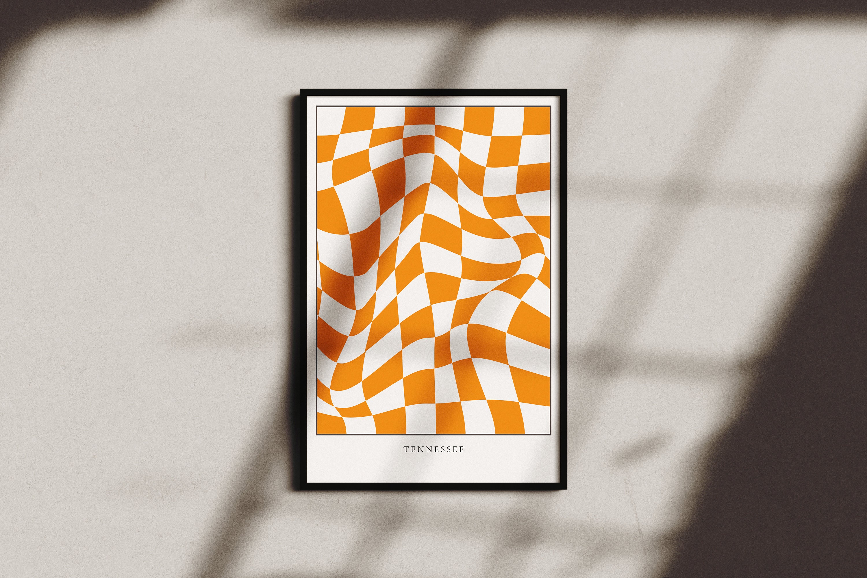 Digital Download Tennessee Checkerboard Print Art Print Retro Style Art ...