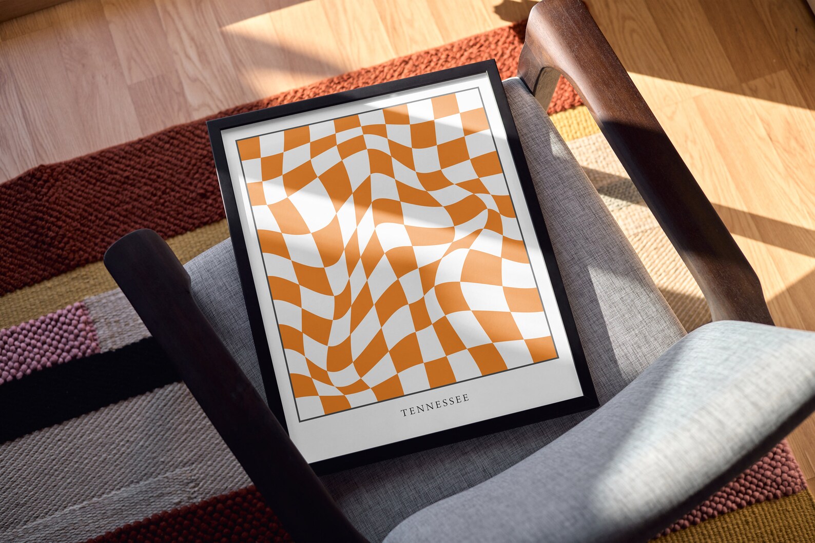 Digital Download Tennessee Checkerboard Print Art Print Retro Style Art ...