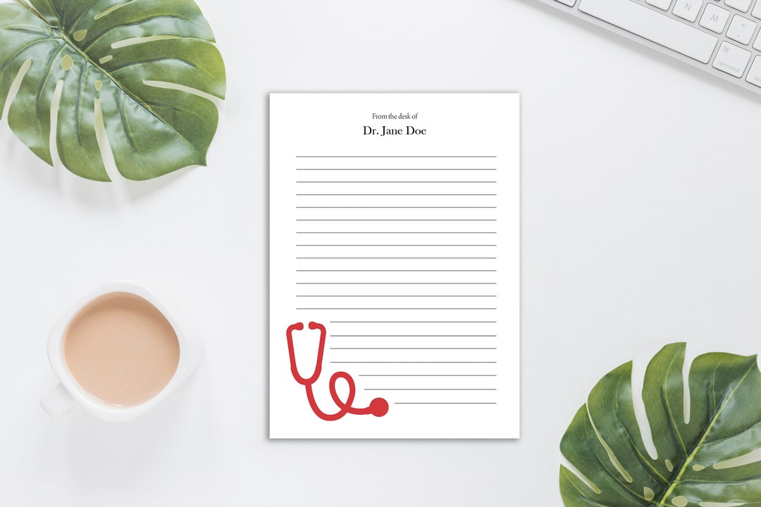 Healthcare Worker Notepad | Personalized Notepad | Doctor Notepad ...