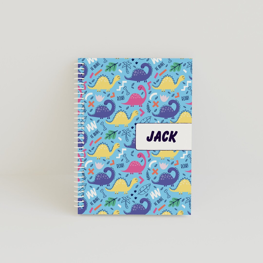 Personalized Dinosaur Spiral Notebook | Personalized Journal | Gift for ...