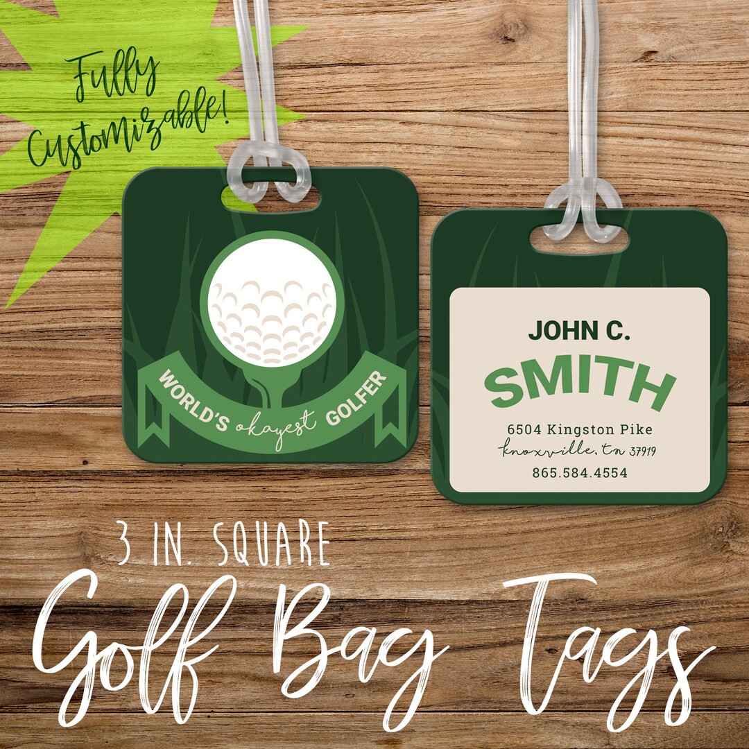 Okay Golf Bag Tag Luggage Tag Funny Golf Tag Customized Bag Tag Golf ...