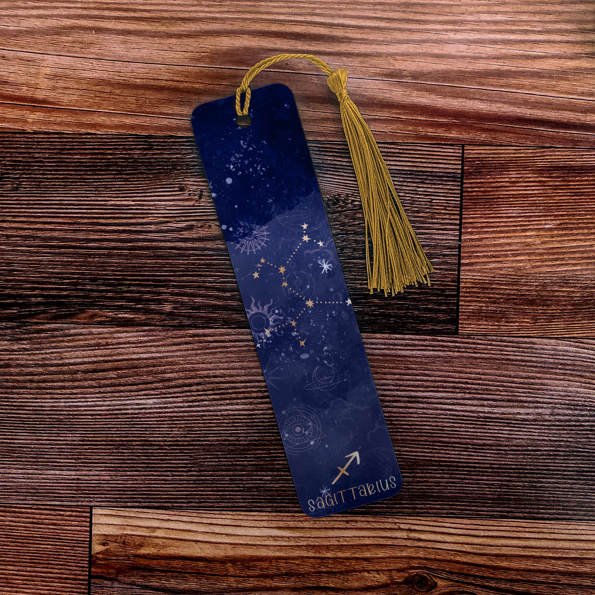 Zodiac Sign Metal Bookmark// Astrological Sign Bookmark// - Etsy