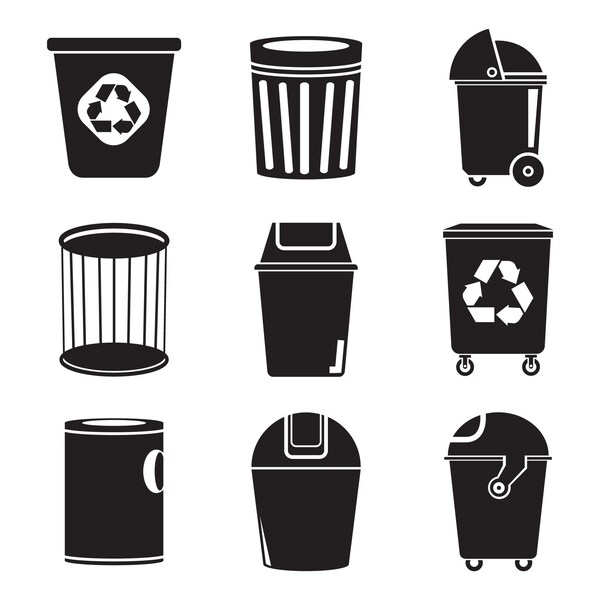Garbage Bucket Svg - Etsy