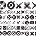 X Mark Icon, X Svg, X Letter, Cross Mark, Cross Sign, Wrong Mark, Check ...